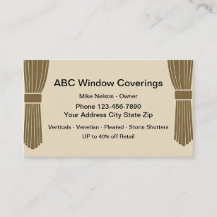 Curtain Business Cards - Business Card Printing | Zazzle