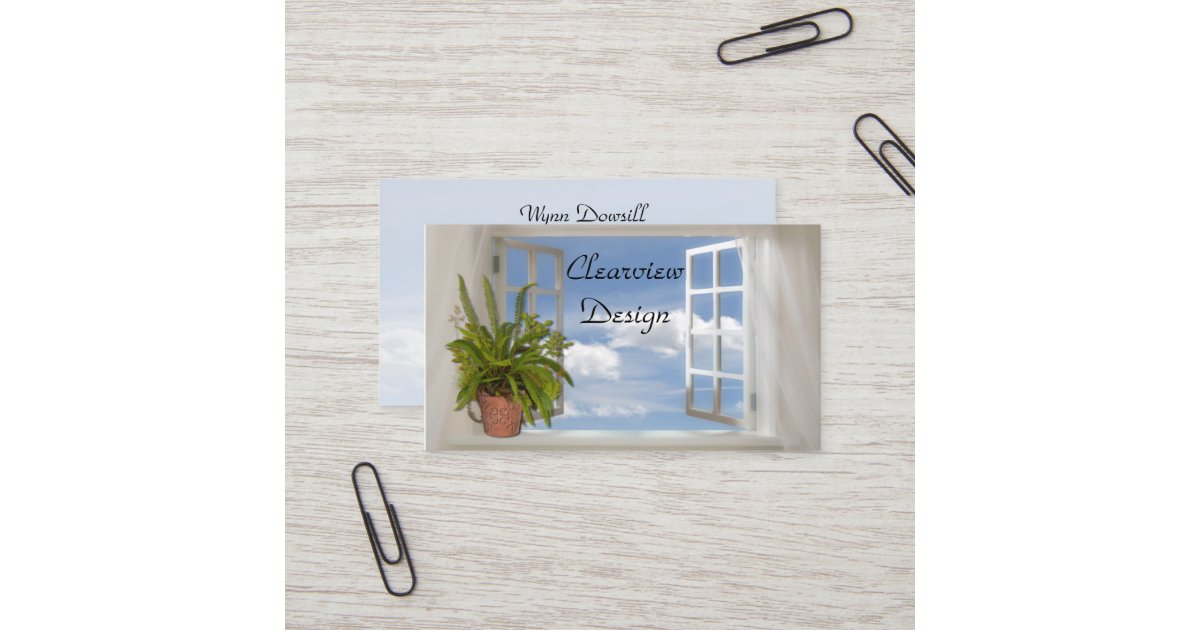 Window Business Card | Zazzle