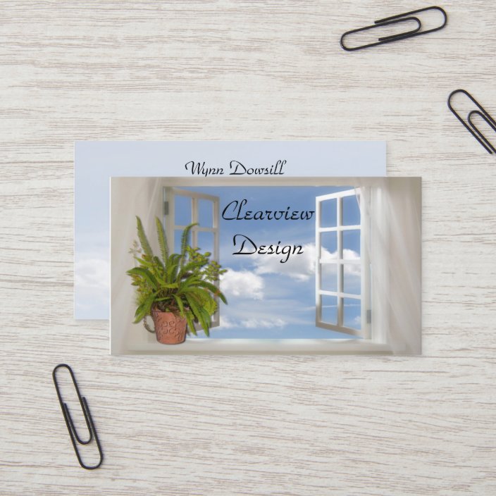 Window Business Card | Zazzle.com