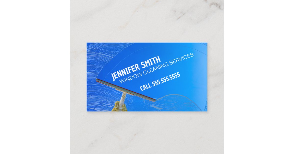 Window Cleaning Business Card | Zazzle