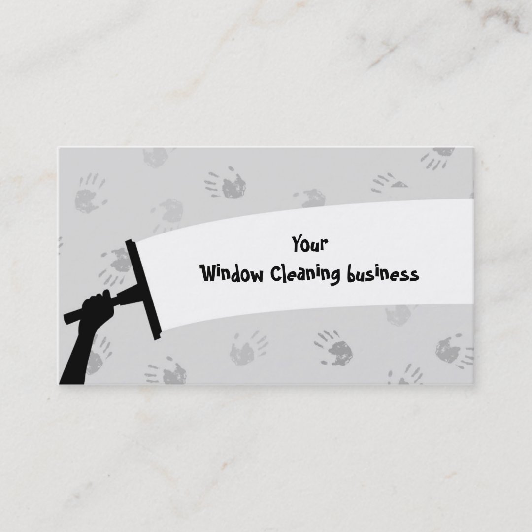 Window Cleaning Business Card | Zazzle