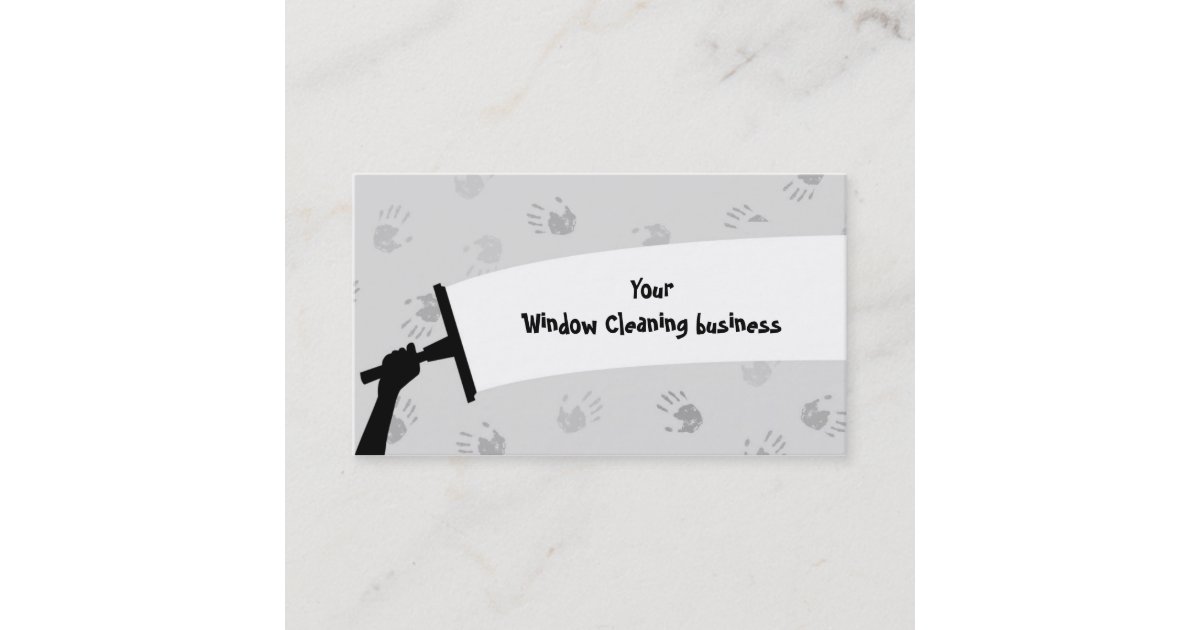 Window Cleaning Business Card | Zazzle