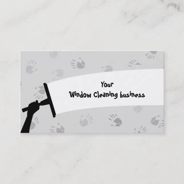 Window Cleaning Business Card | Zazzle