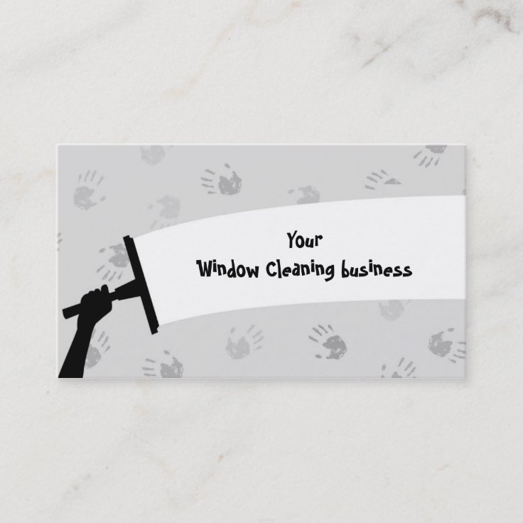 Window Cleaning Business Card | Zazzle