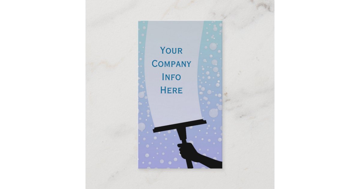 Window Cleaning Business Card | Zazzle
