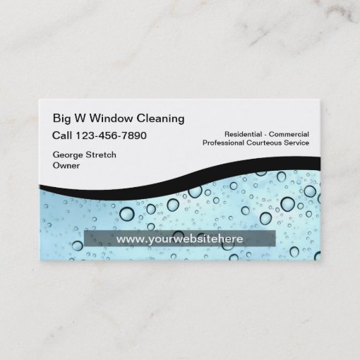 Window Cleaning Business Cards | Zazzle