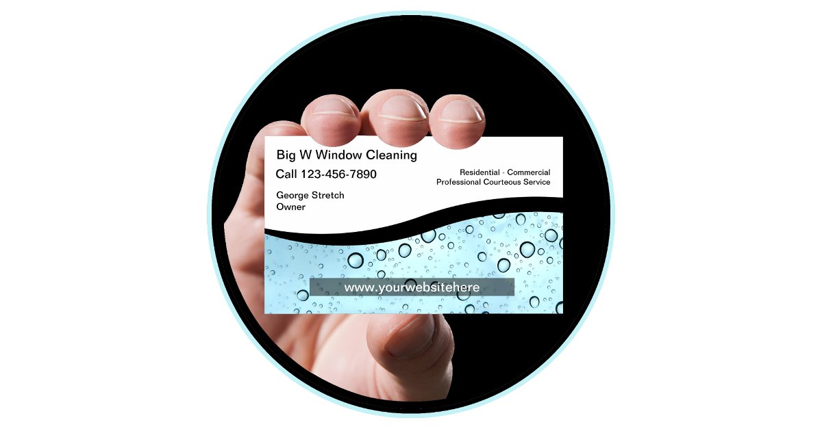 Window Cleaning Business Cards | Zazzle