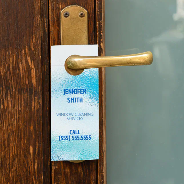Window Cleaning Door Hanger | Zazzle