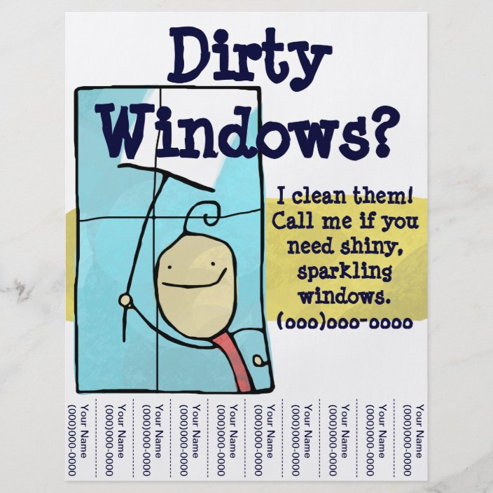 Window Cleaning Flyer Zazzle