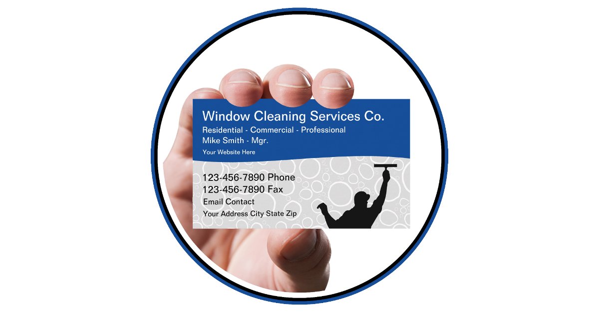 Window Cleaning Professional Business Cards | Zazzle