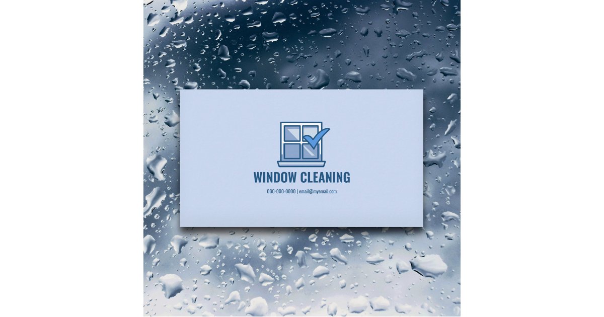 Window Cleaning Service Business Card | Zazzle