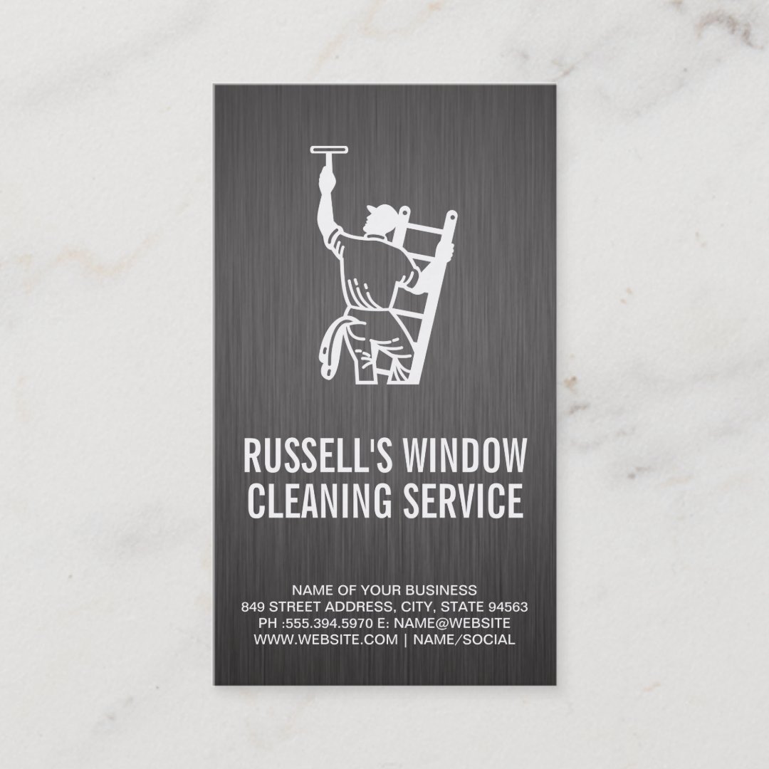 Window Cleaning Service Business Card | Zazzle
