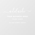 Window Decal Clings Business Home Script Name Sign | Zazzle