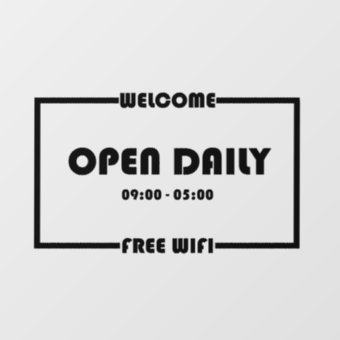 Window door stickers | Zazzle