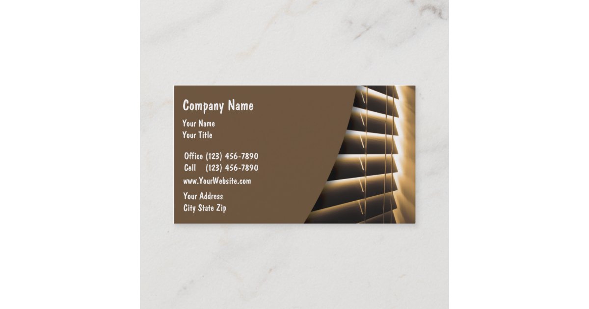 Window Fashions Business Cards | Zazzle.com