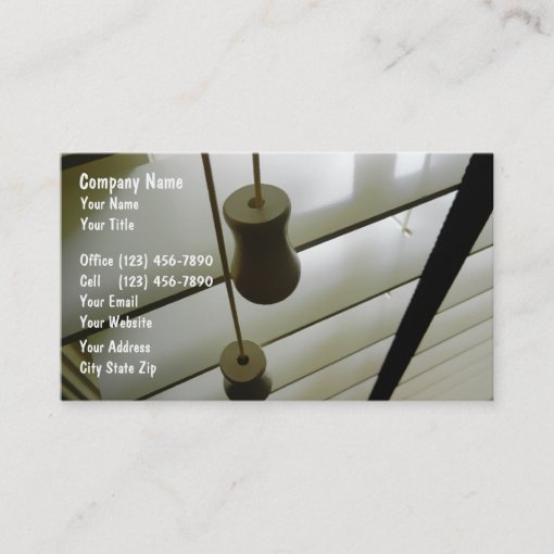 Window Fashions Business Cards | Zazzle