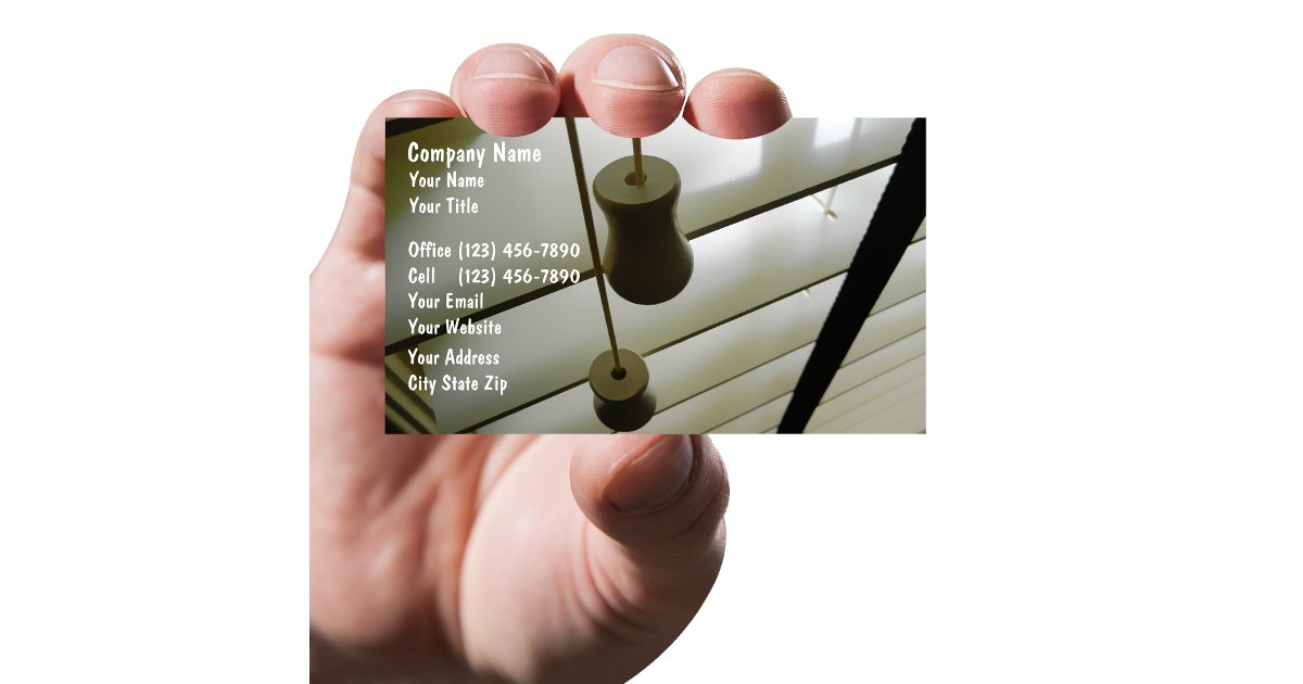 Window Fashions Business Cards | Zazzle