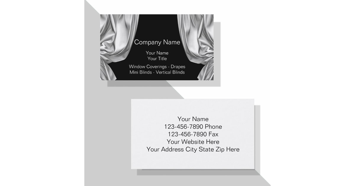 Window Fashions Business Cards | Zazzle