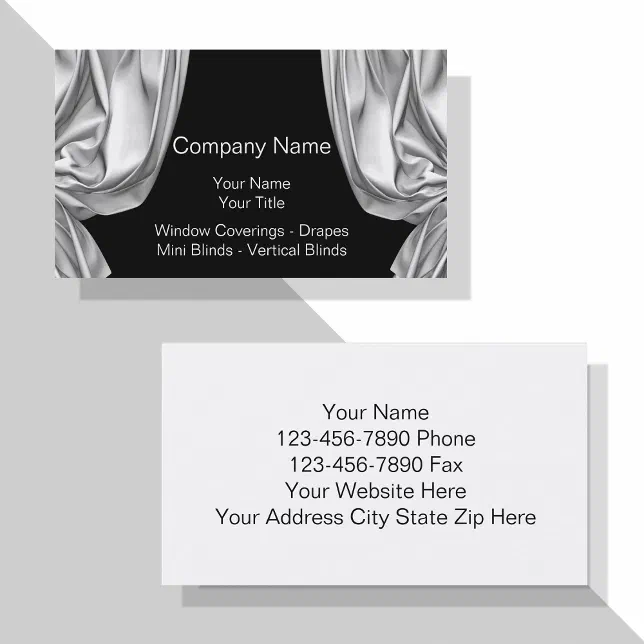 Window Fashions Business Cards | Zazzle