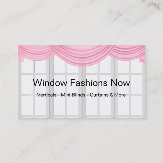 Window Fashions Modern Business Cards | Zazzle.com