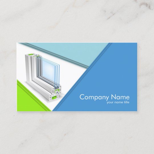 Window Manufacturing Company Business Card | Zazzle.com