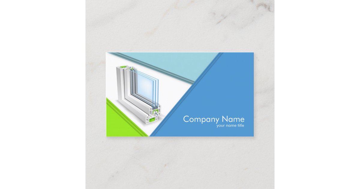 Window Manufacturing Company Business Card | Zazzle