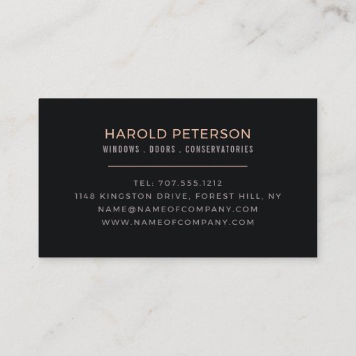 Window Scene, Window & Door Fitter Company Business Card | Zazzle