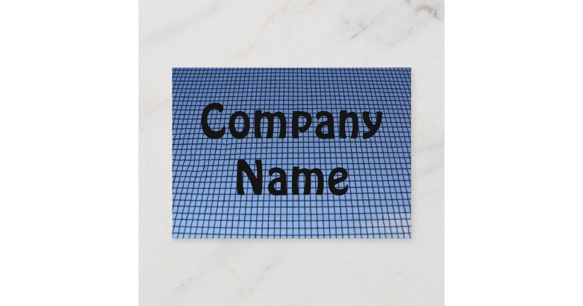 Window Screen Business Card | Zazzle