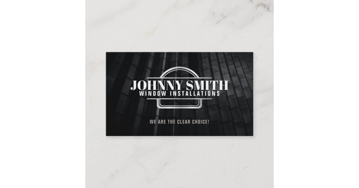 Window Slogans Business Cards | Zazzle