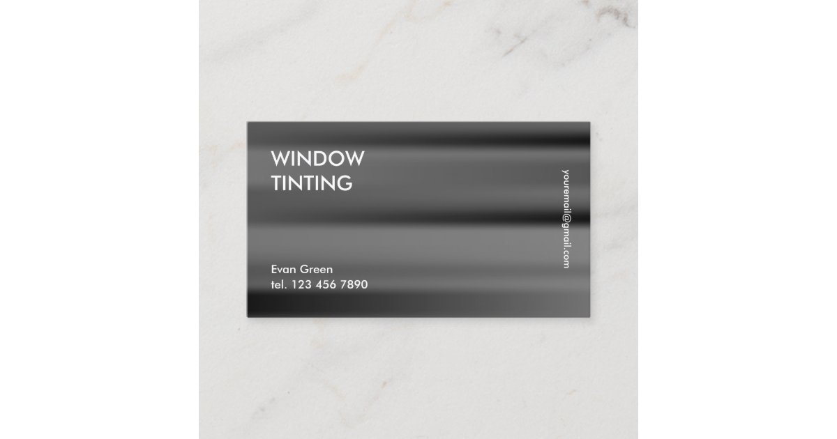 Window Tinting Business Card | Zazzle