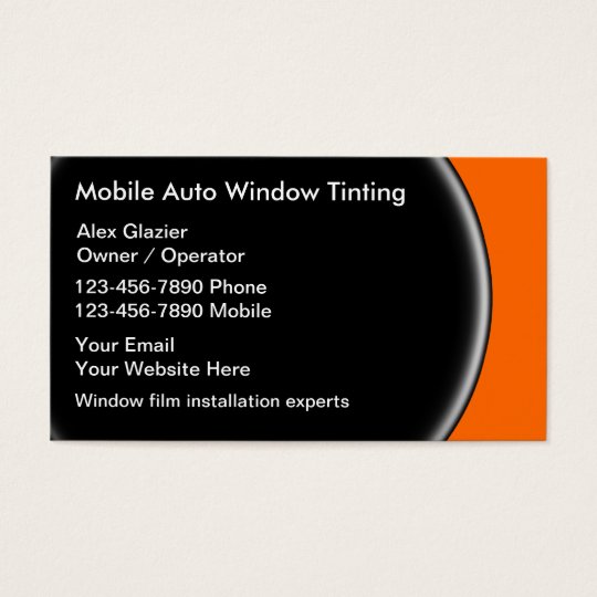 Window Tinting Business Cards | Zazzle.com