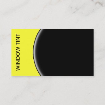 Window Tinting Business Cards | Zazzle