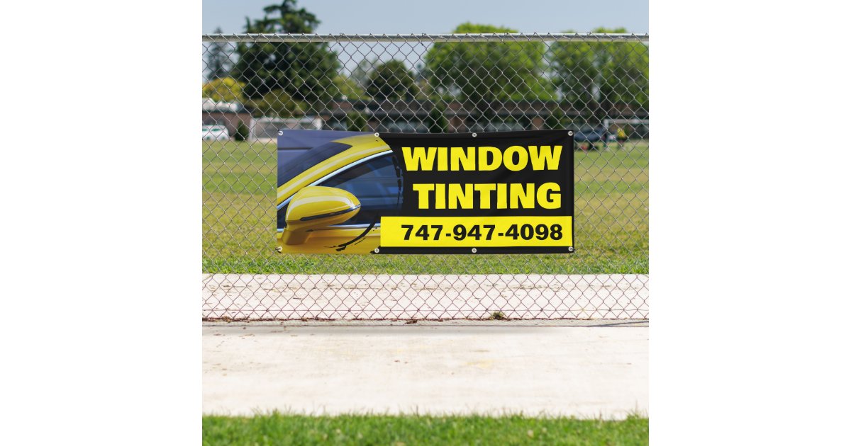 Window Tinting Custom Banner | Zazzle