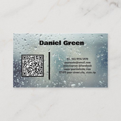 Window Tinting Custom QR Business Card | Zazzle