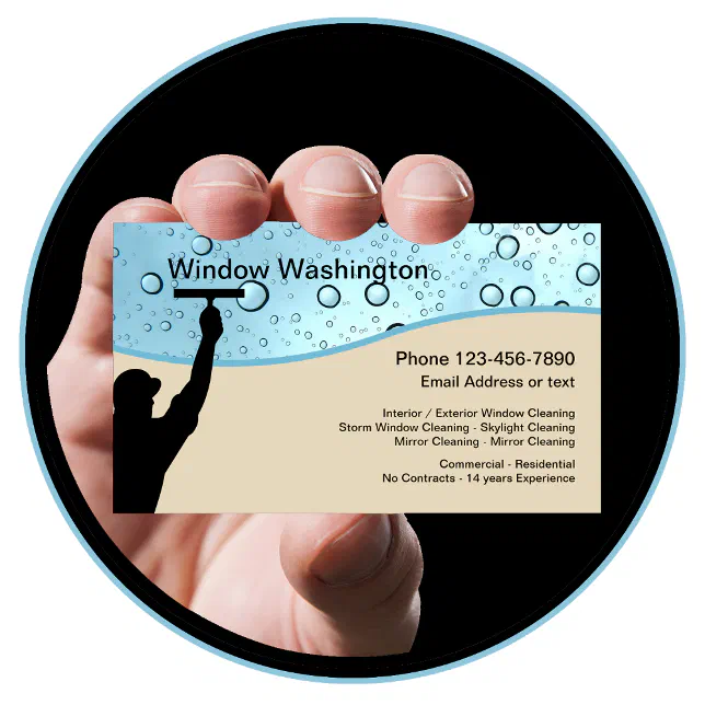 Window Washing And Cleaning Business Card | Zazzle