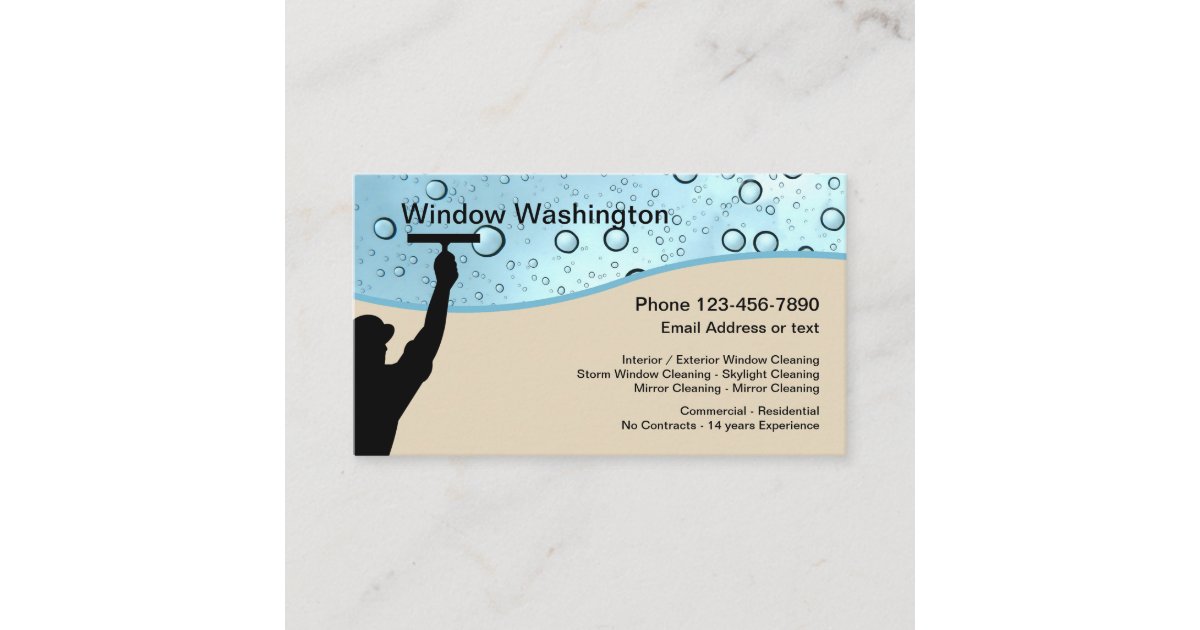 Window Washing And Cleaning Business Card | Zazzle
