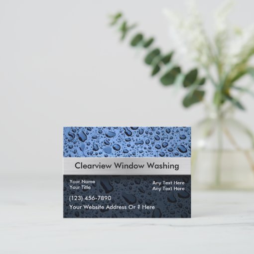Window Washing Business Cards | Zazzle