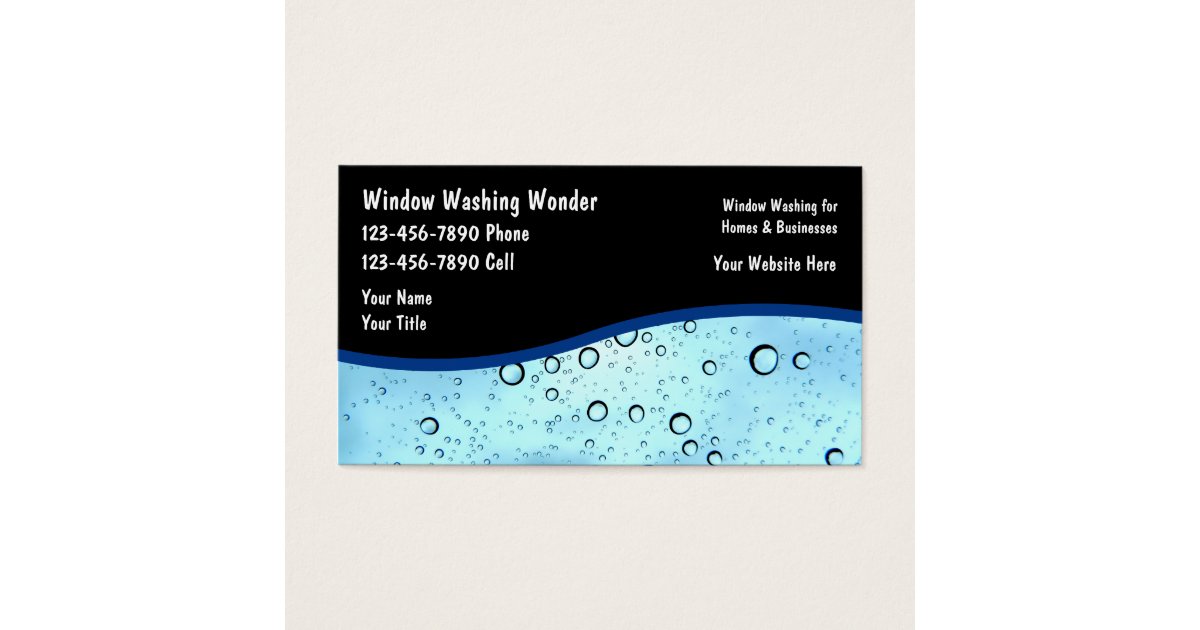 Window Washing Business Cards | Zazzle.com