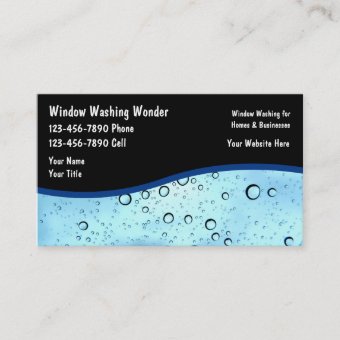 Window Washing Business Cards | Zazzle