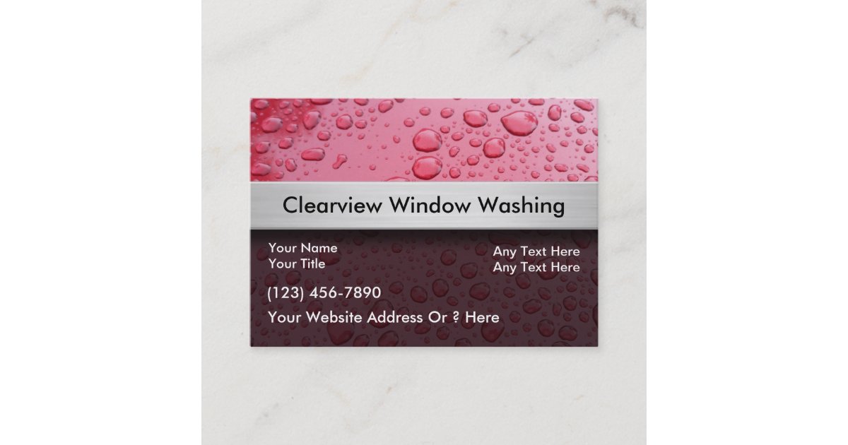 Window Washing Business Cards | Zazzle