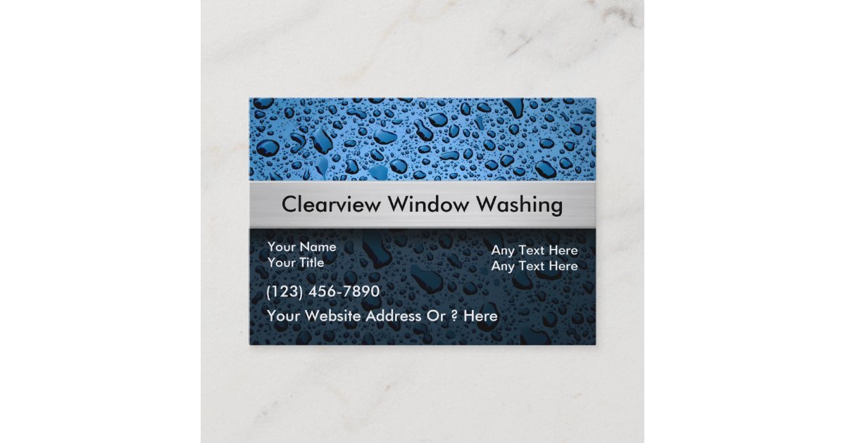 Window Washing Business Cards | Zazzle