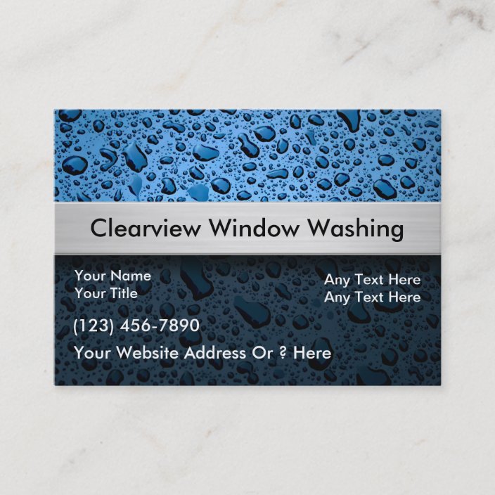 Window Washing Business Cards | Zazzle