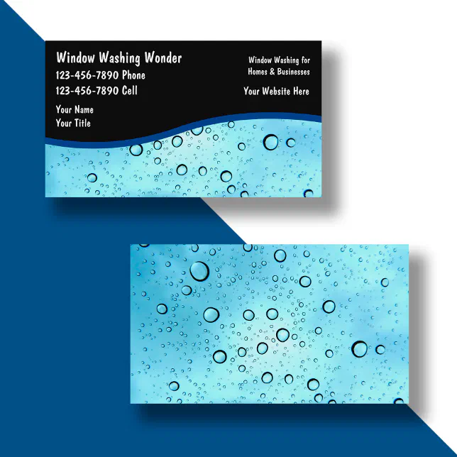 Window Washing Business Cards | Zazzle