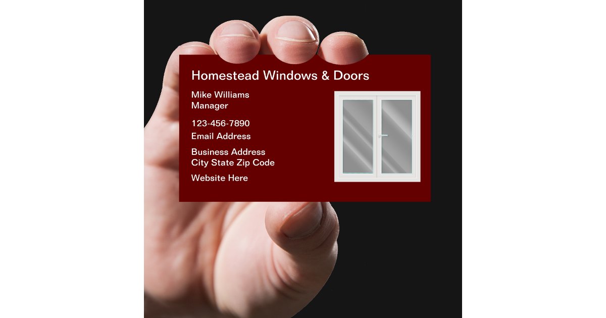 Windows And Doors Business Cards | Zazzle