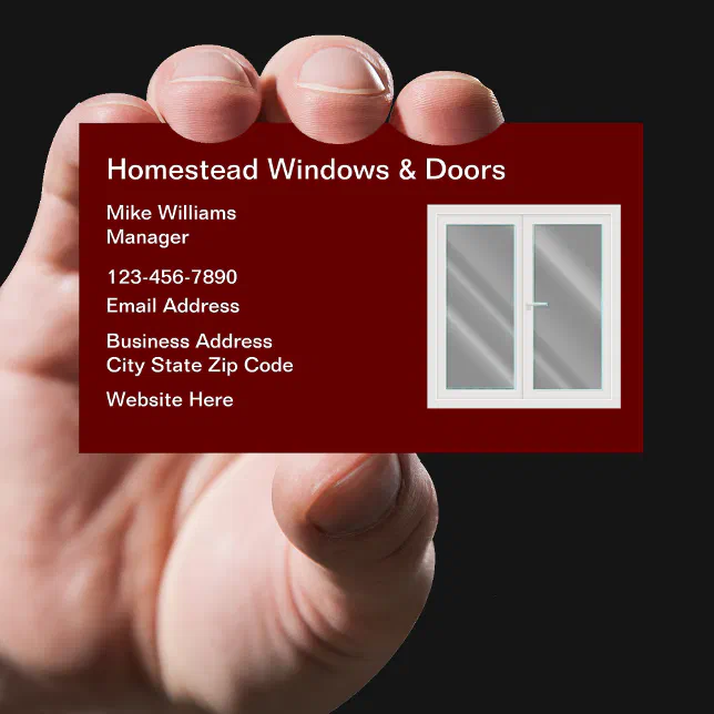 Windows And Doors Business Cards | Zazzle