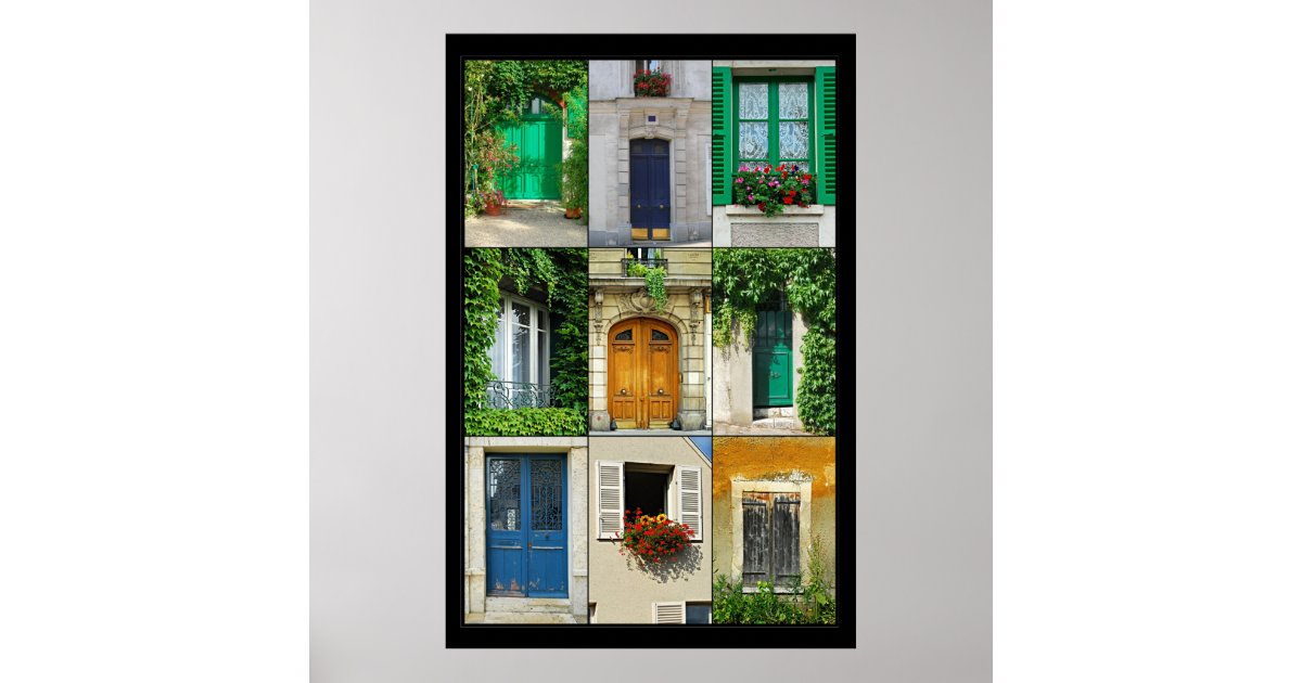 Windows and Doors of France Poster | Zazzle