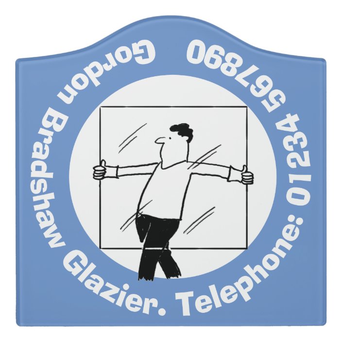 Windows Glass & Glazing for the Glazier. Door Sign | Zazzle.com