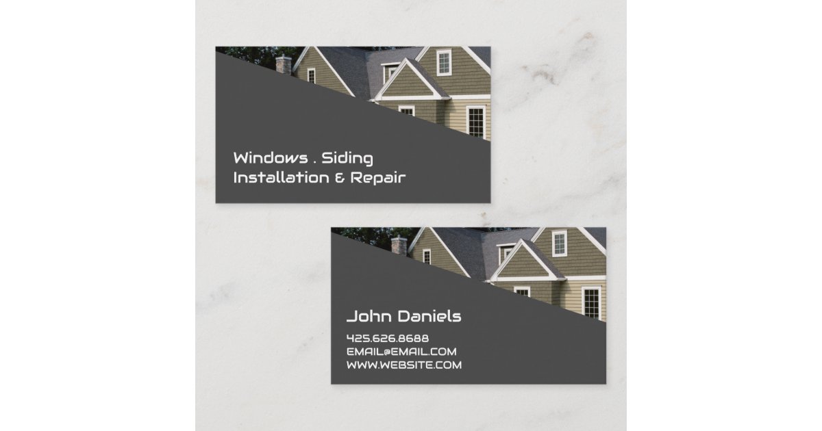 Windows Siding Business Card | Zazzle
