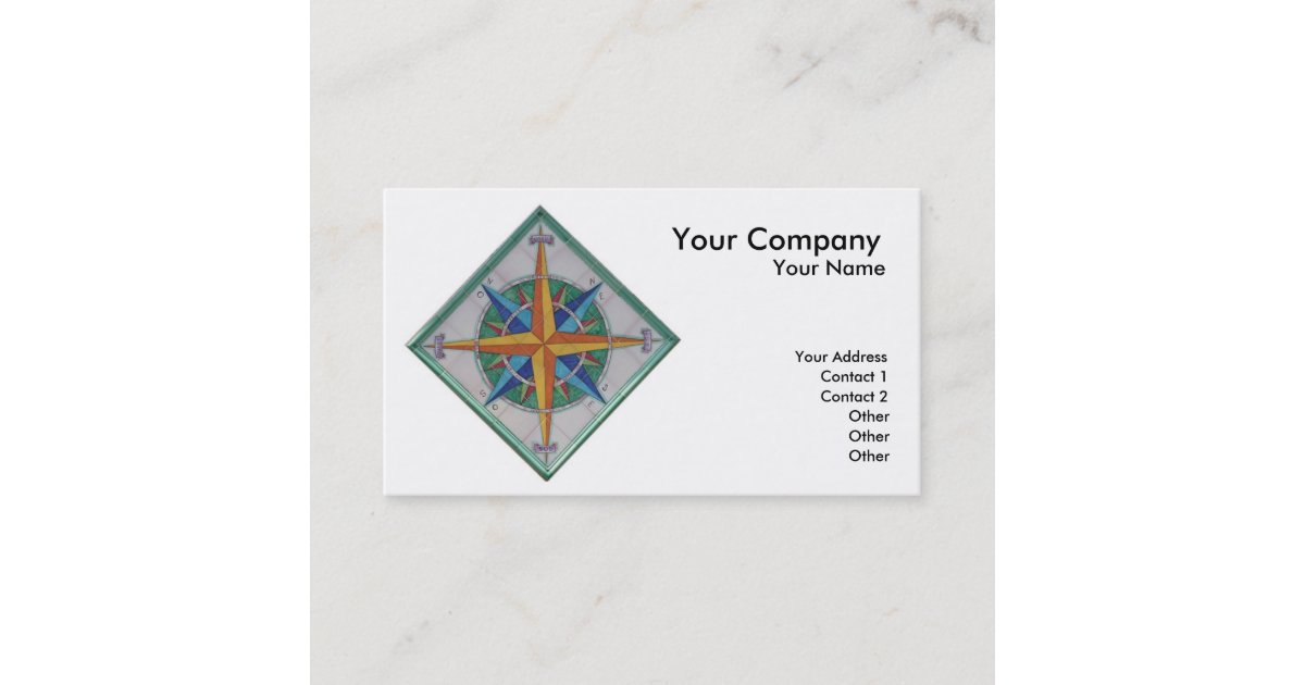 Windrose Business Card | Zazzle