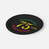 Windrush 75th Anniversary Paper Plates | Zazzle